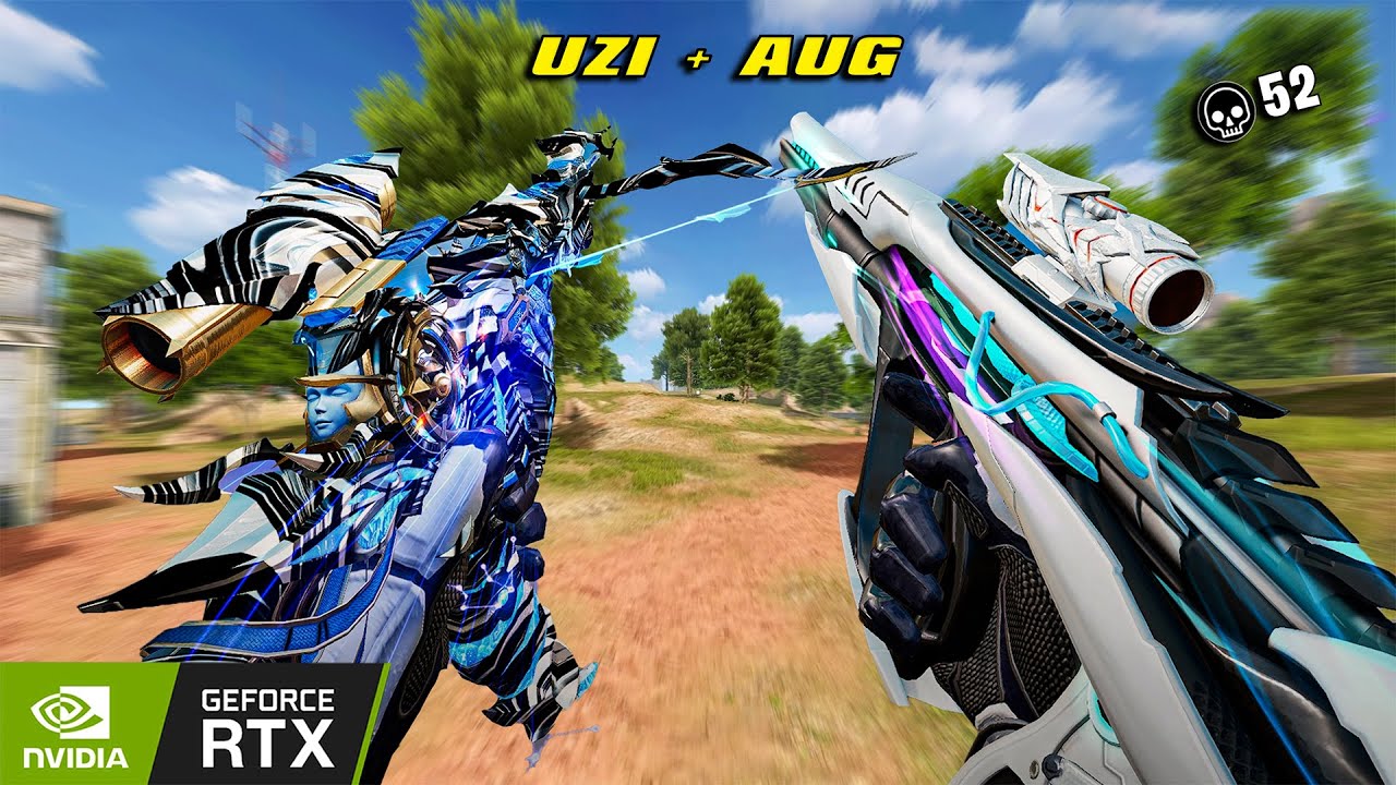 AUG APOCALYPSE + UZI STAR CHASER 52 KILL 2 MATCH RANDOM SQUAD BLOOD ...