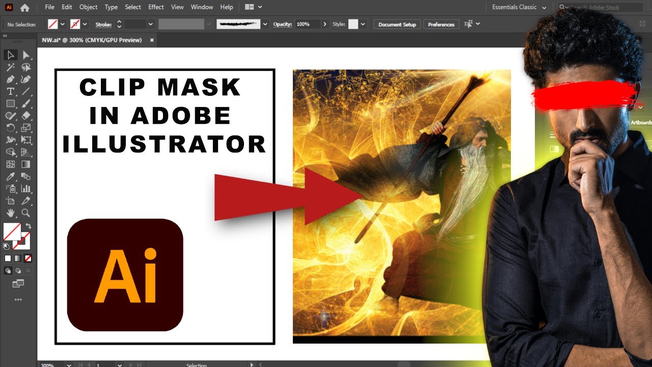 How to Use Clip Mask in Adobe Illustrator 🎨 | Image Inside a Box ...