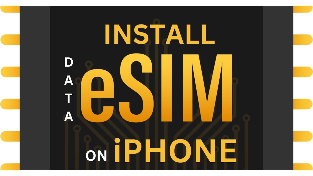 HOW TO INSTALL eSIM ON iPHONE - YouTube