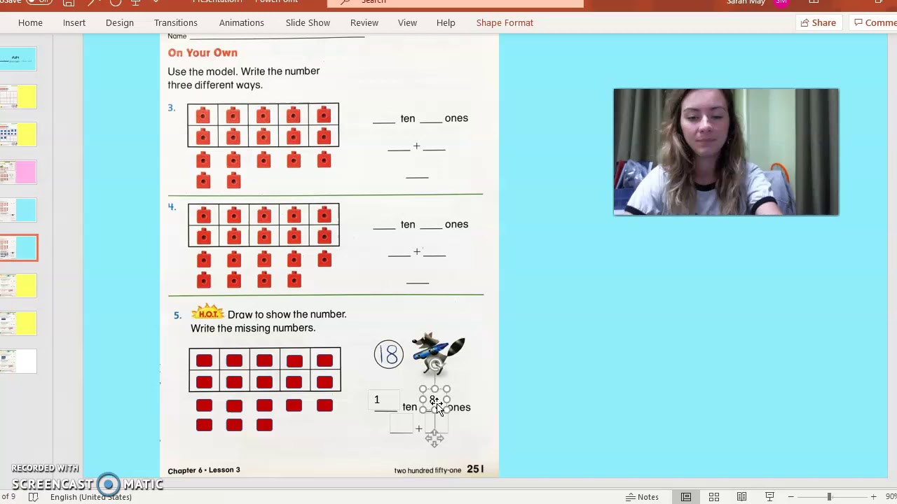 Math - Tens and Ones with a Ten Frame - YouTube