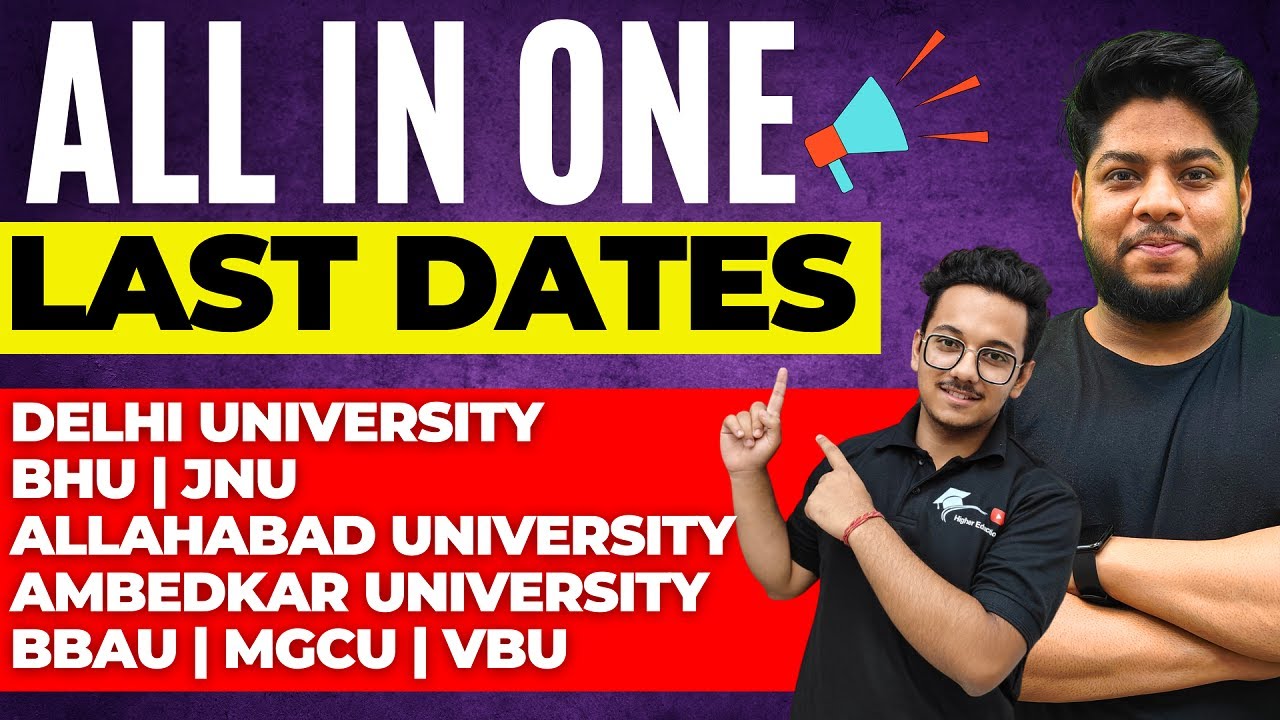 CUET Important - All In One Important Last Dates to Apply🔥 - YouTube