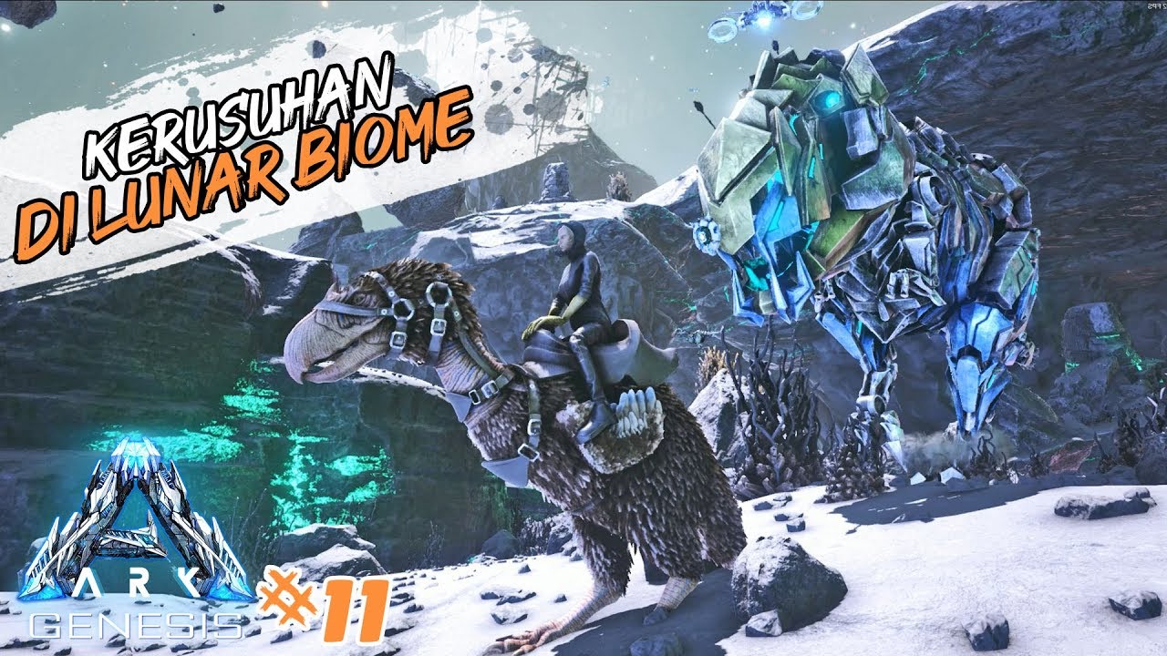 RUSUH Di LUNAR BiOME 😁 Ark Genesis - YouTube
