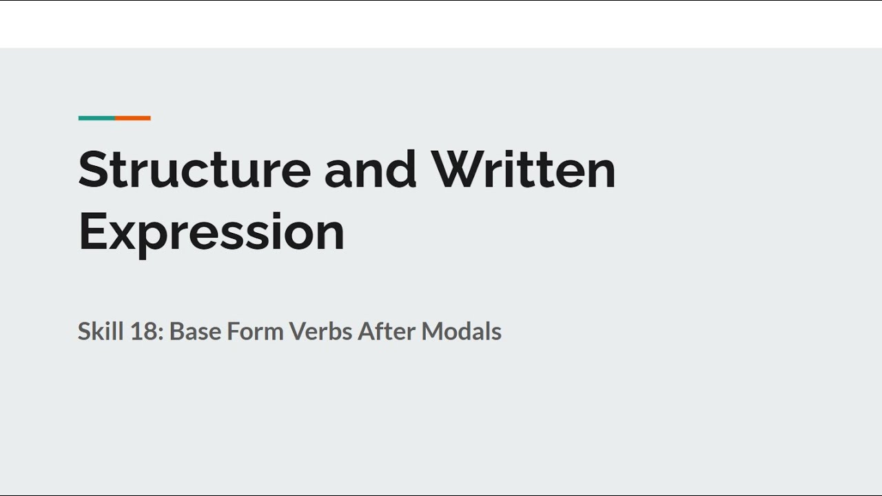 (Pemula) Belajar TOEFL Structure and Written Expression Skill 18: Base ...