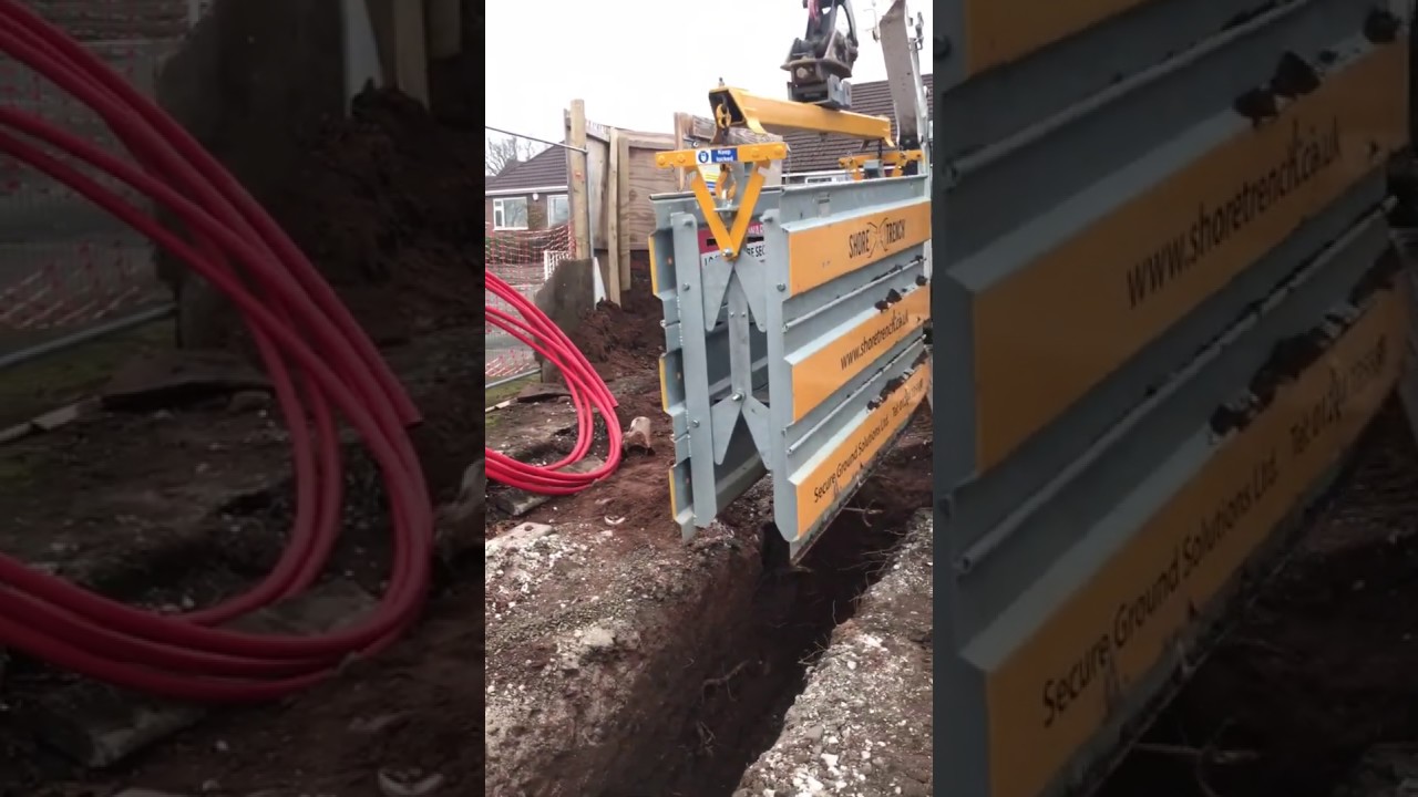ShoreTrench simple trench support system extraction - YouTube