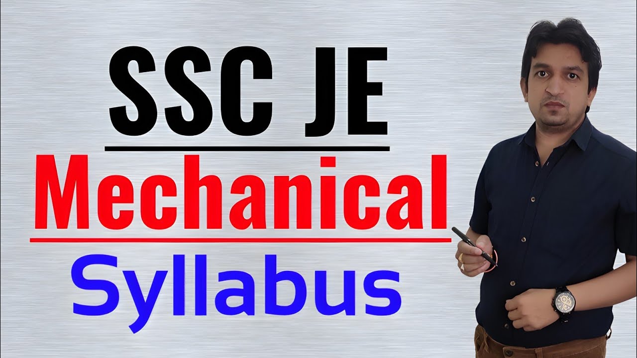 ssc je mechanical syllabus, ssc je mechanical syllabus 2024, ssc je ...