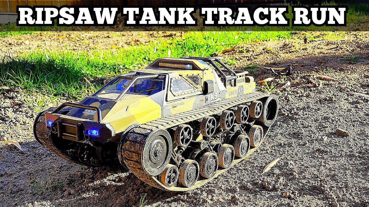 Rc Ripsaw Tank On the Track - YouTube