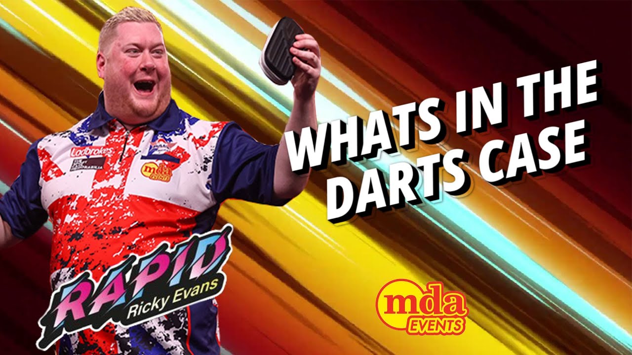 Whats in a darts players case: Rapid Ricky Evans - YouTube