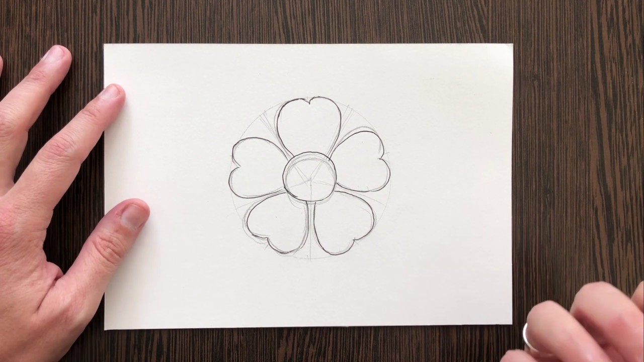 Capítulo 1 - Fileteado: flor de 5 pétalos - YouTube