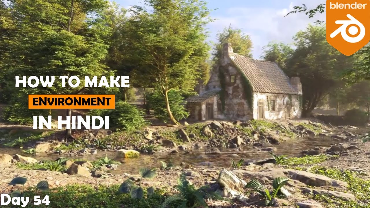 Day 54 Blender Tutorial - Realistic Environment In Blender | Blender 4. ...
