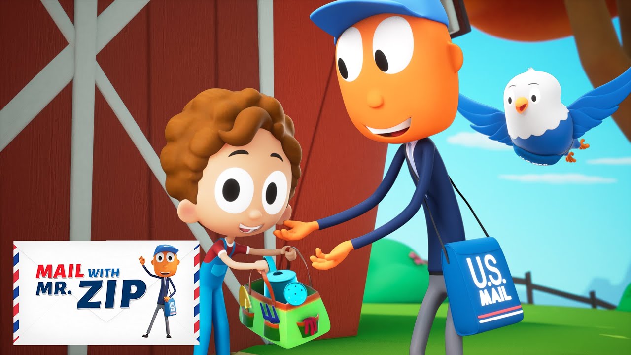 Learning to Garden at the Farm! | Mail with Mr.ZIP Mailman Cartoons ...