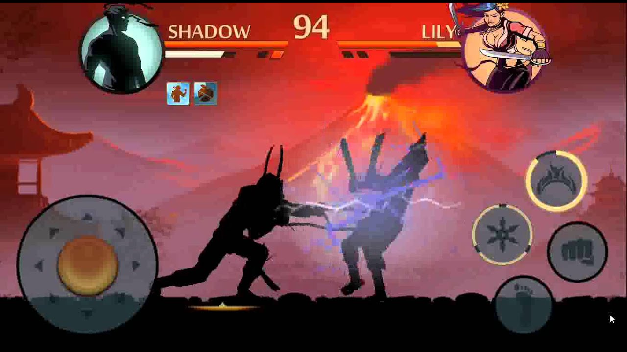 Shadow fight 2 , Shadow vs Lily , Heavy Kusarigama - YouTube
