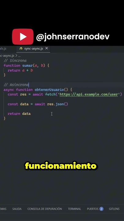 ¿Cómo funcionan las funciones asíncronas en JavaScript? - YouTube