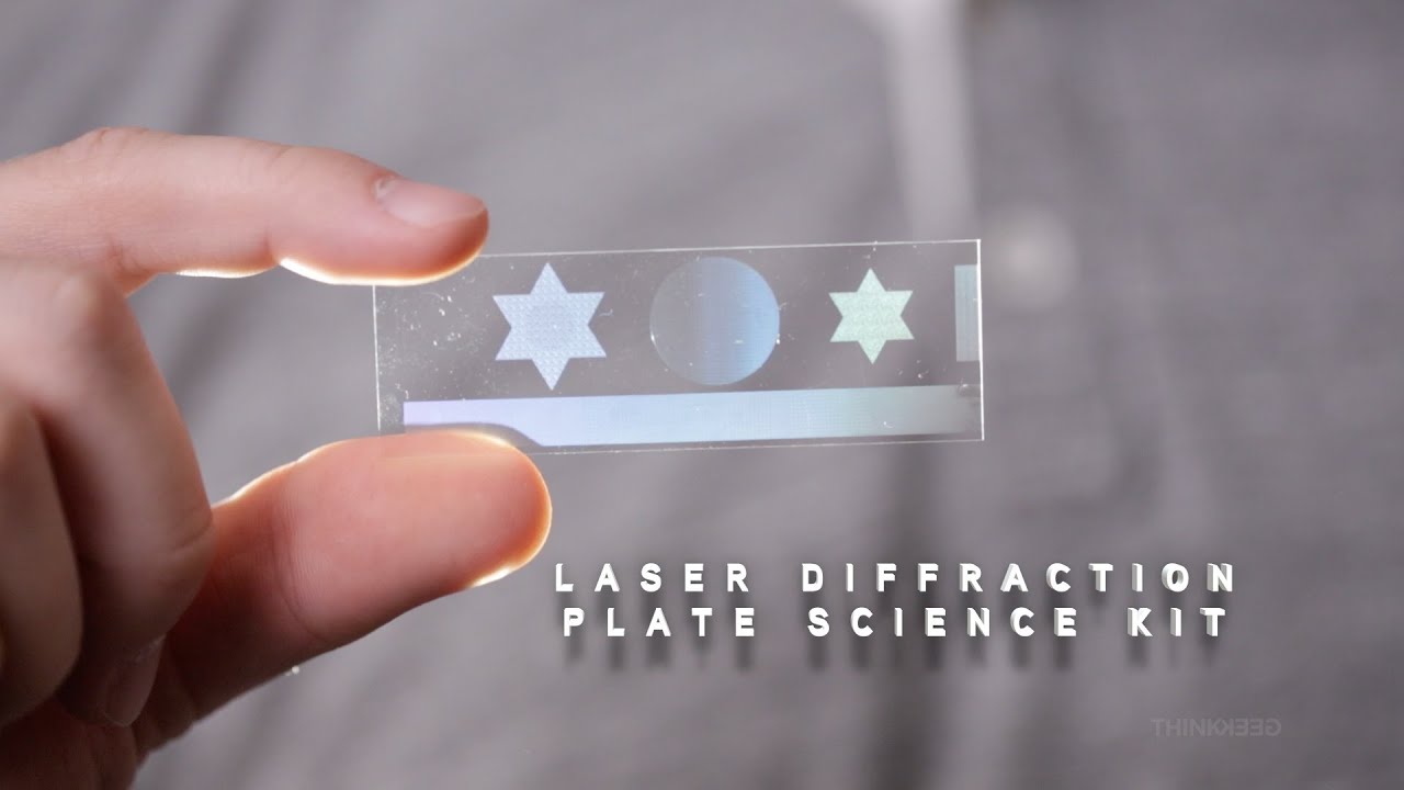 Laser Diffraction Plate Science Kit from ThinkGeek - YouTube