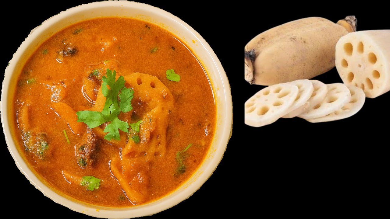 Amritsari Style Kamal Kakdi Sabji Authentic Punjabi Lotus Stem Recipe ...