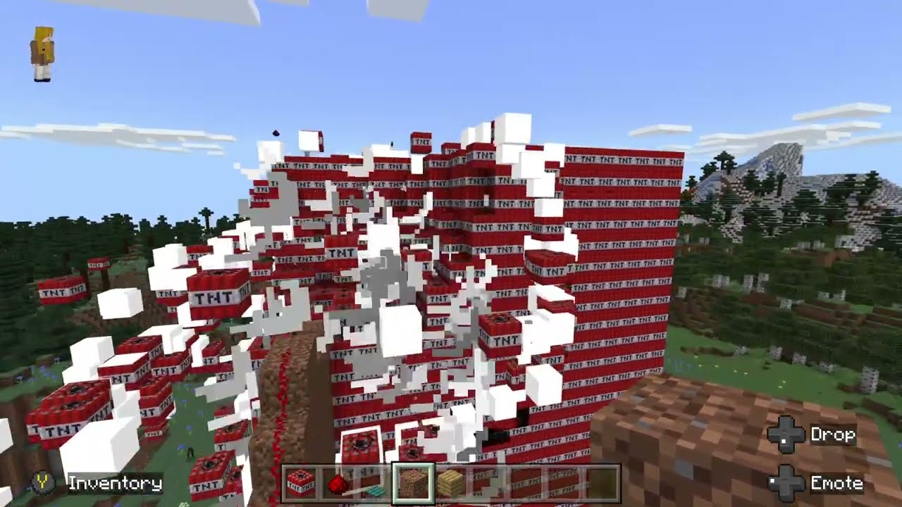 Minecraft gameplay walkthrough (new) *tnt huge explosion*tnt 8000 #tnt ...