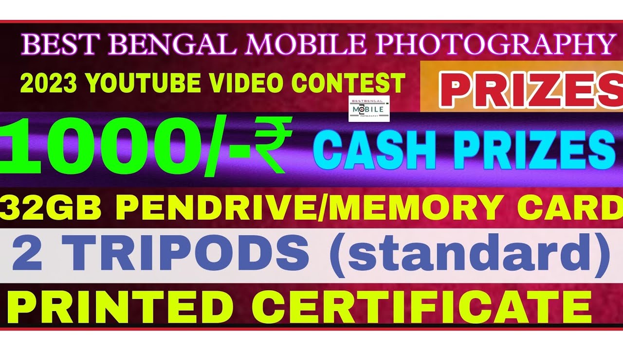 2023 YOUTUBE VIDEO CONTEST PRIZES || MOBILE VIDEOGRAPHY|| BBMP - YouTube