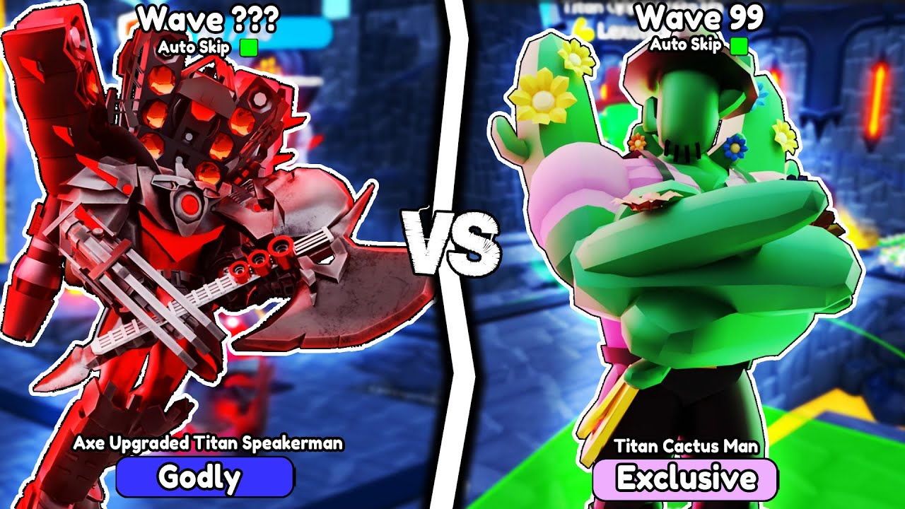 🔥САМЫЙ СИЛЬНЫЙ ГОДЛИ Axe Titan VS Cactus Man🔥 toilet tower defense ...