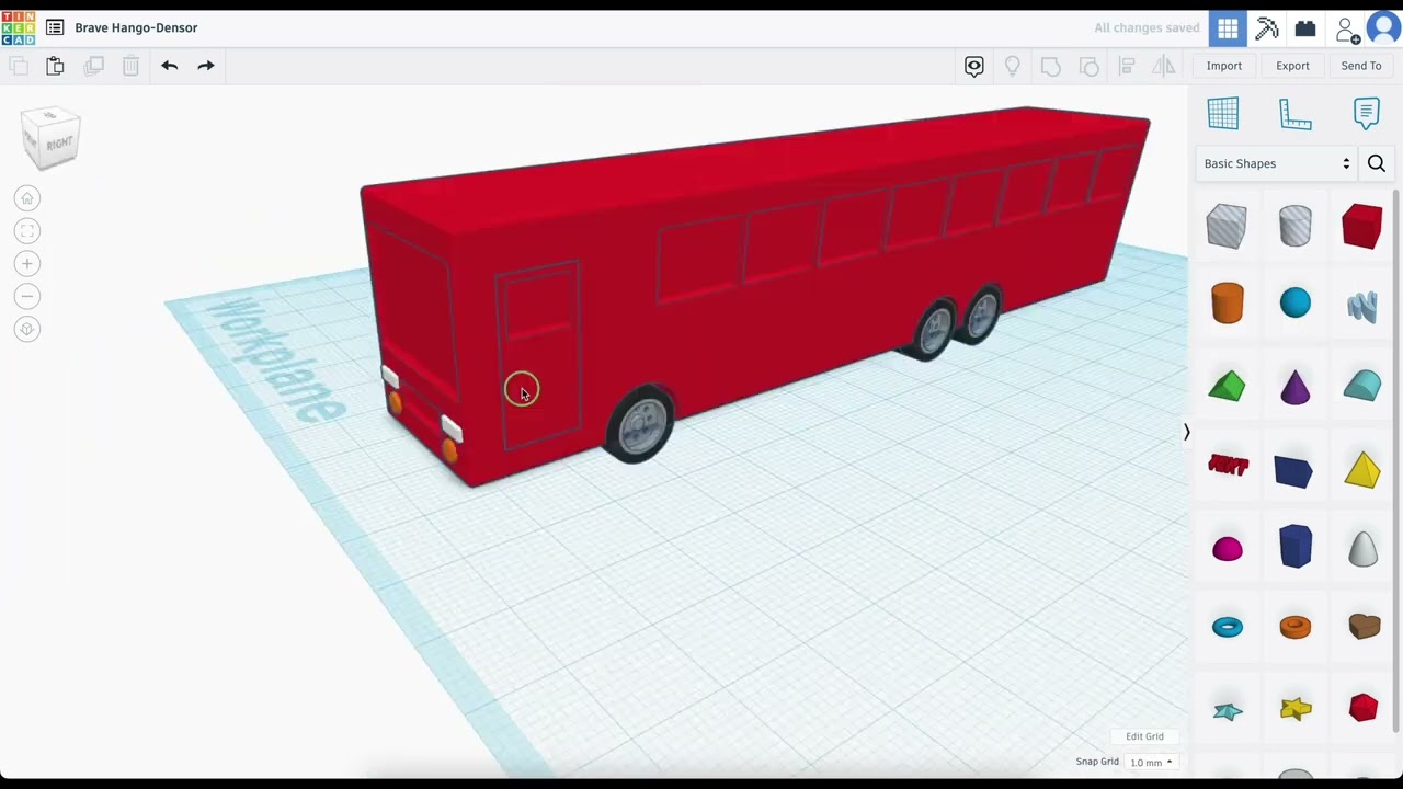Bus Time-lapse with TinkerCad #timelapse #tinkercad #3d #bus - YouTube
