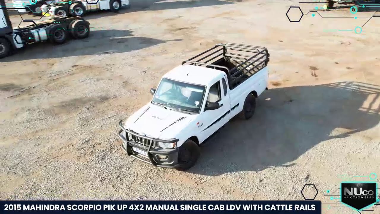 2015 MAHINDRA SCORPIO PIK UP 4X2 MANUAL SINGLE CAB LDV WITH CATTLE ...