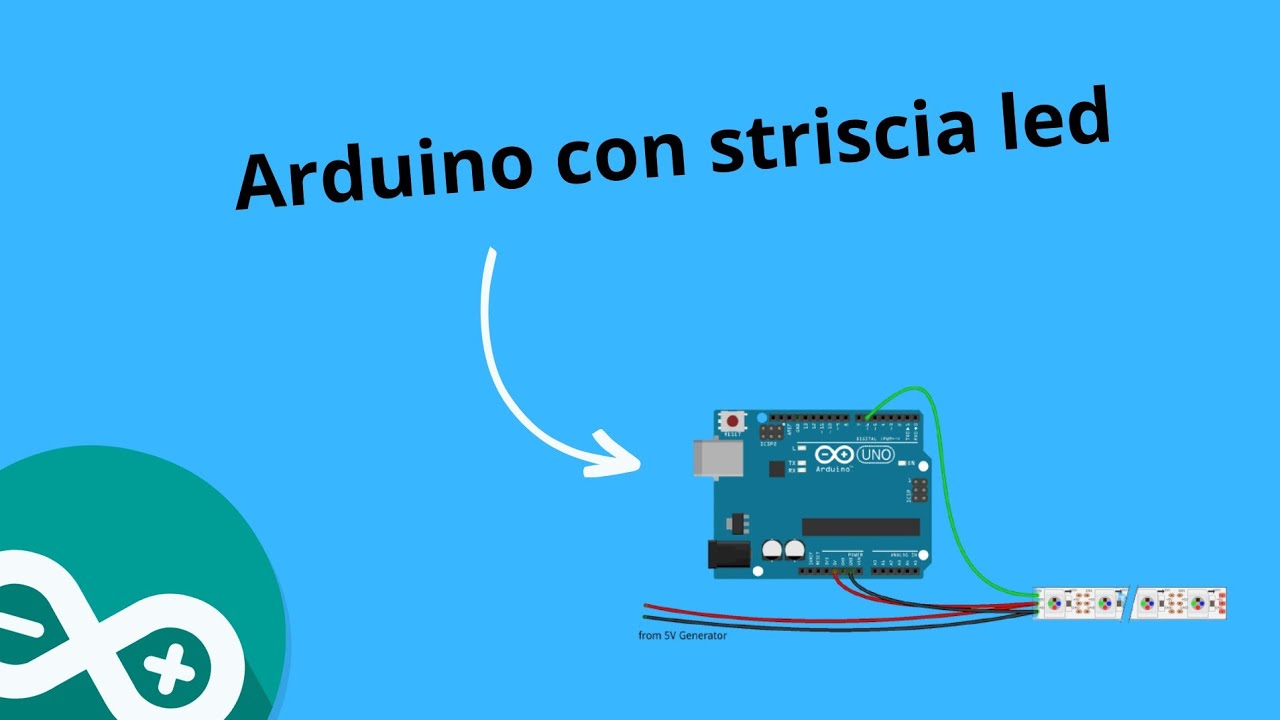 Arduino con striscia led #arduino - YouTube
