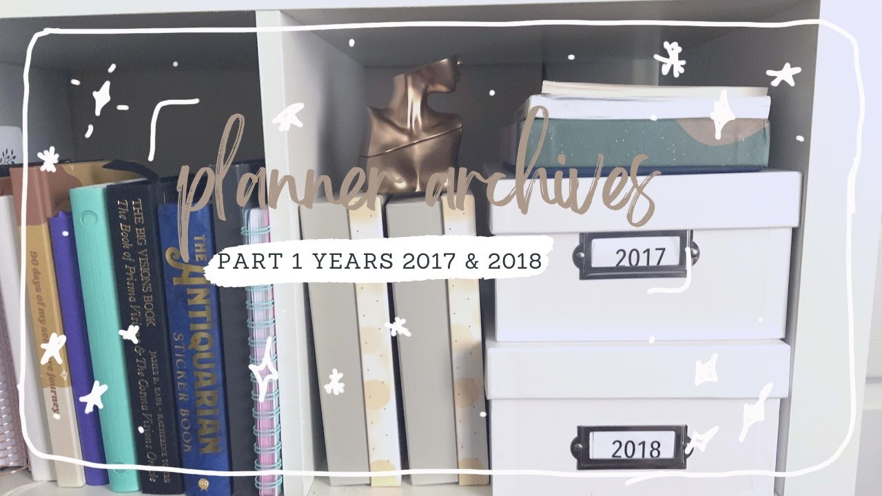 Planner Chat | Planner Archives Pt. 1 | Years 2017 & 2018 | Reflecting ...