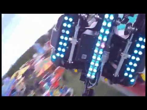 Exciter spin ride POV at Ticklecock fair - YouTube