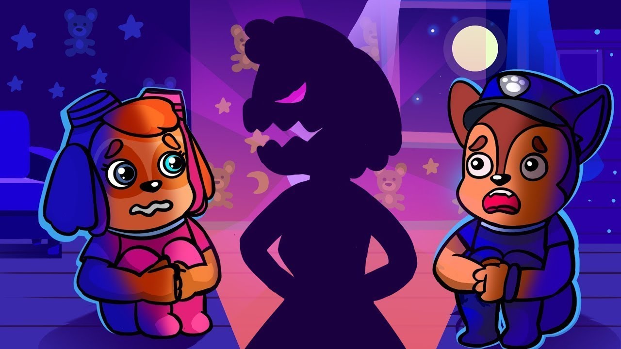 CHASE and SKYE SCARED | Wheels On The Bus | Paw Patrol Animation - YouTube