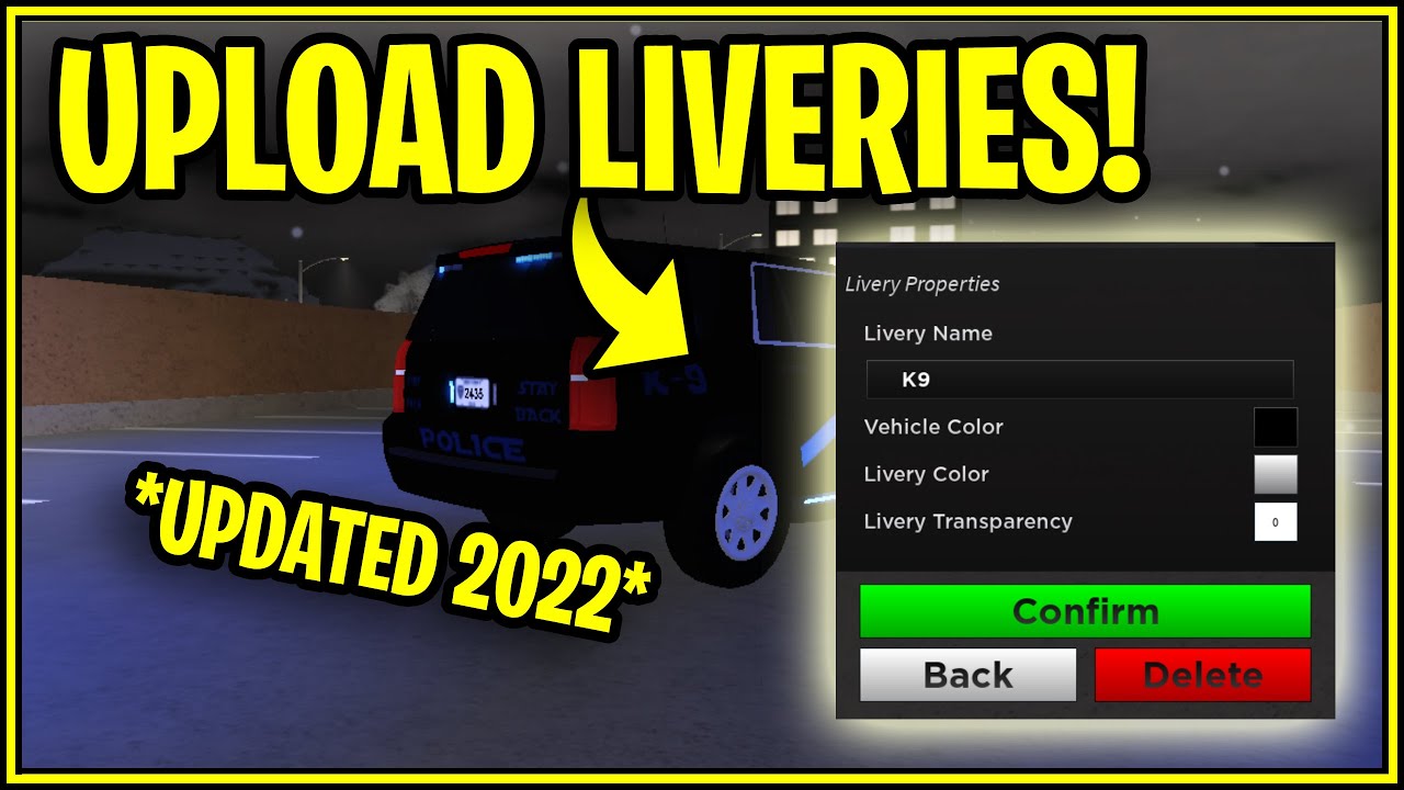 [UPDATED 2022] HOW TO UPLOAD A LIVERY TO ER:LC! (Emergency Response ...