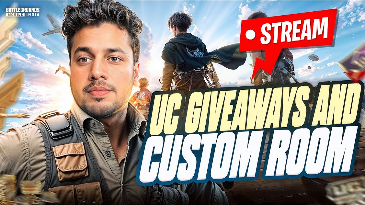 UC Giveaway + Live Customs | BGMI with Subscribers | Join Fast! #bgmi #pubg #live #ucgiveaway ...