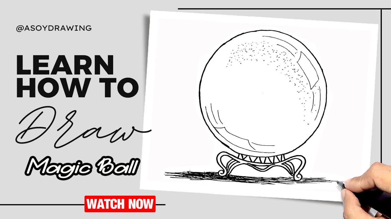How to Draw Magic Ball - YouTube