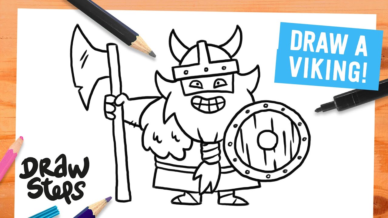Viking Drawing For Kids