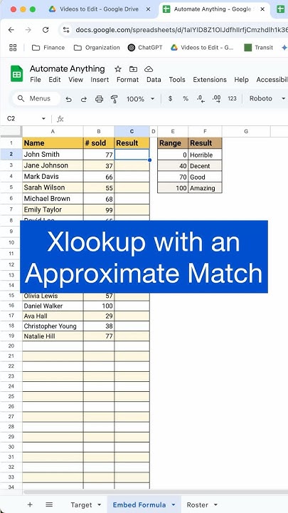 Find where numbers fall in a range & return a related value with approximate #XLOOKUP. # ...