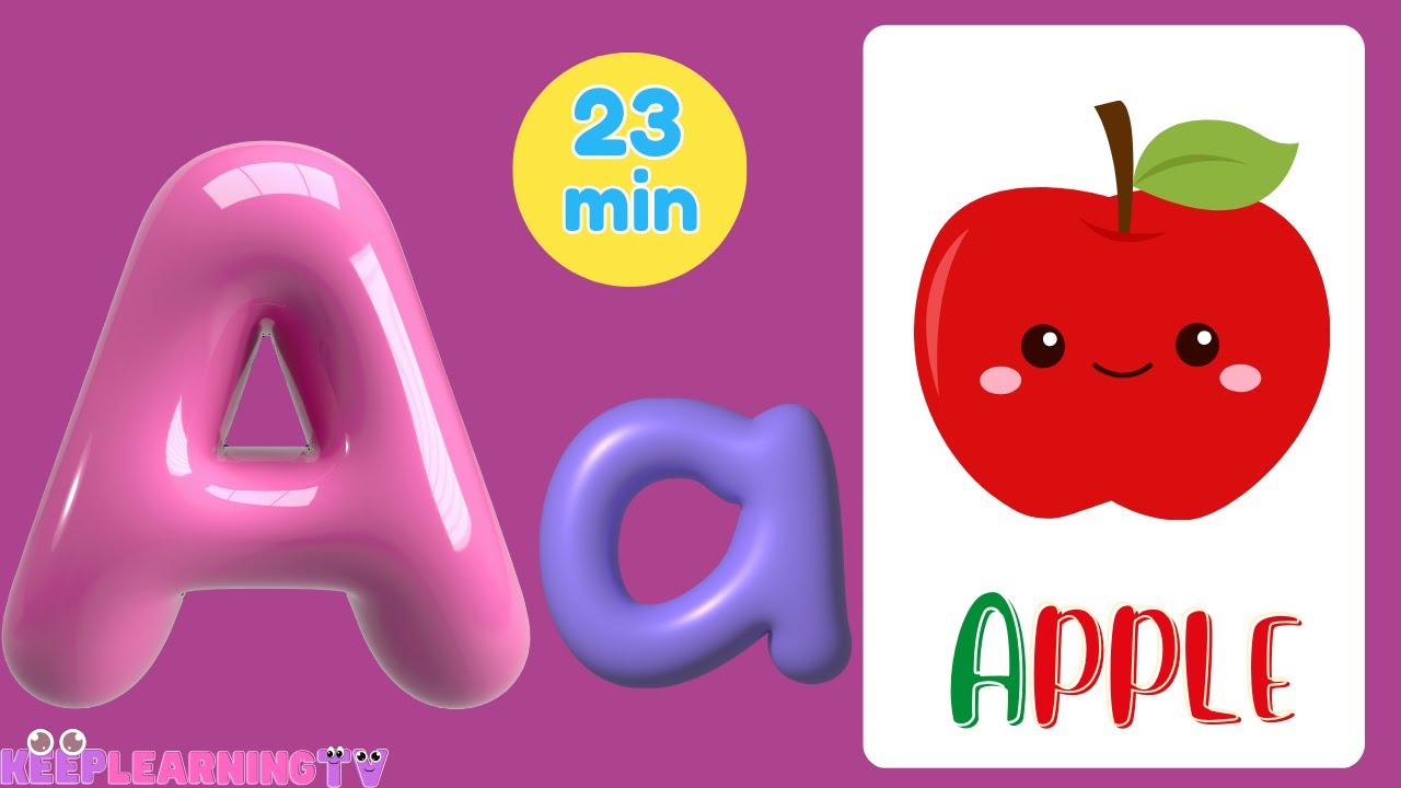 Learn ABC Alphabet for kids and toddlers, ABC song, A is for apple, ABC ...