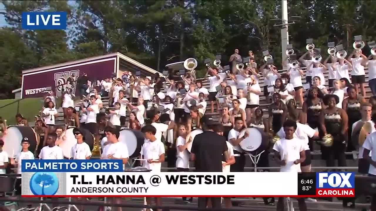 LIVE: T.L. Hanna Band before rivalry game at Westside - YouTube