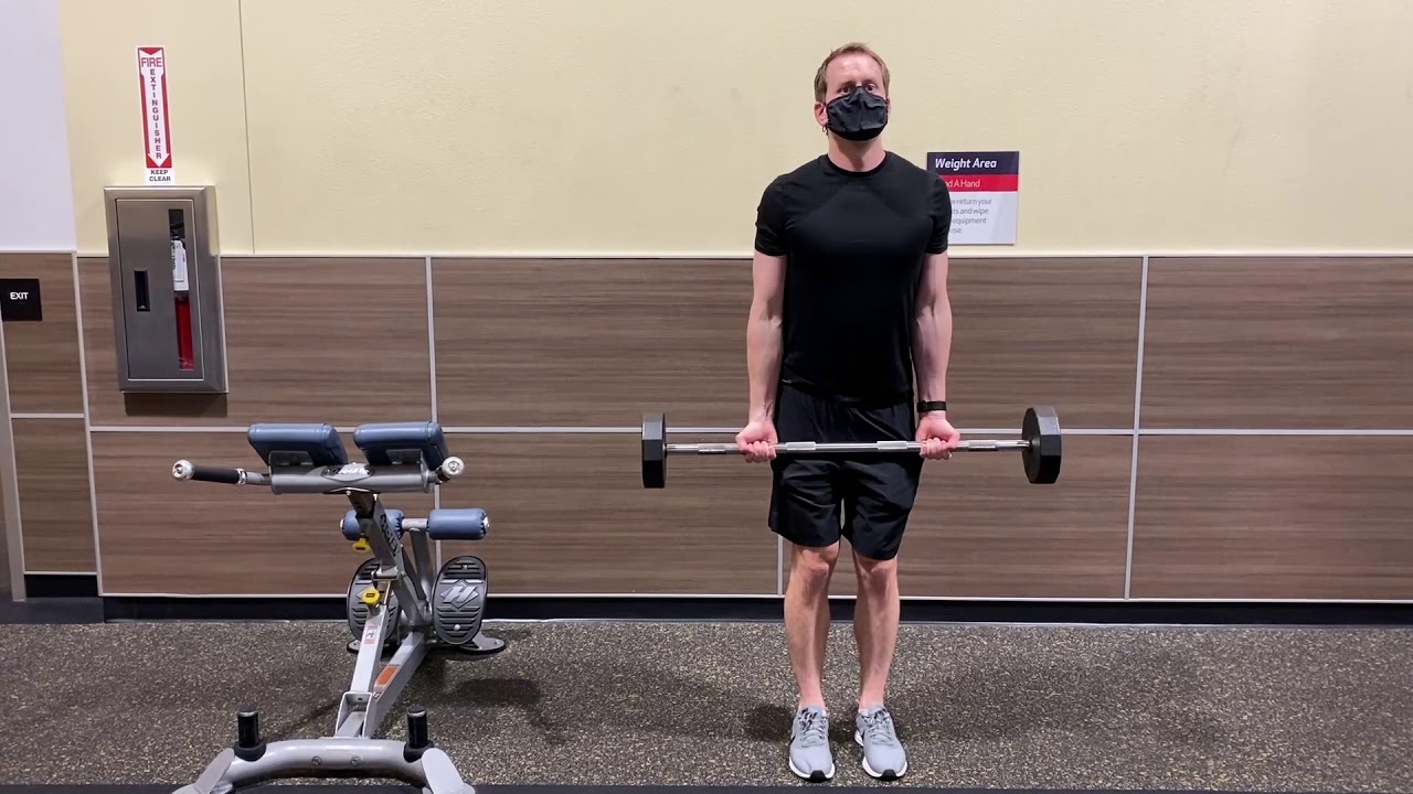 How To: Conventional Bar Curl - YouTube