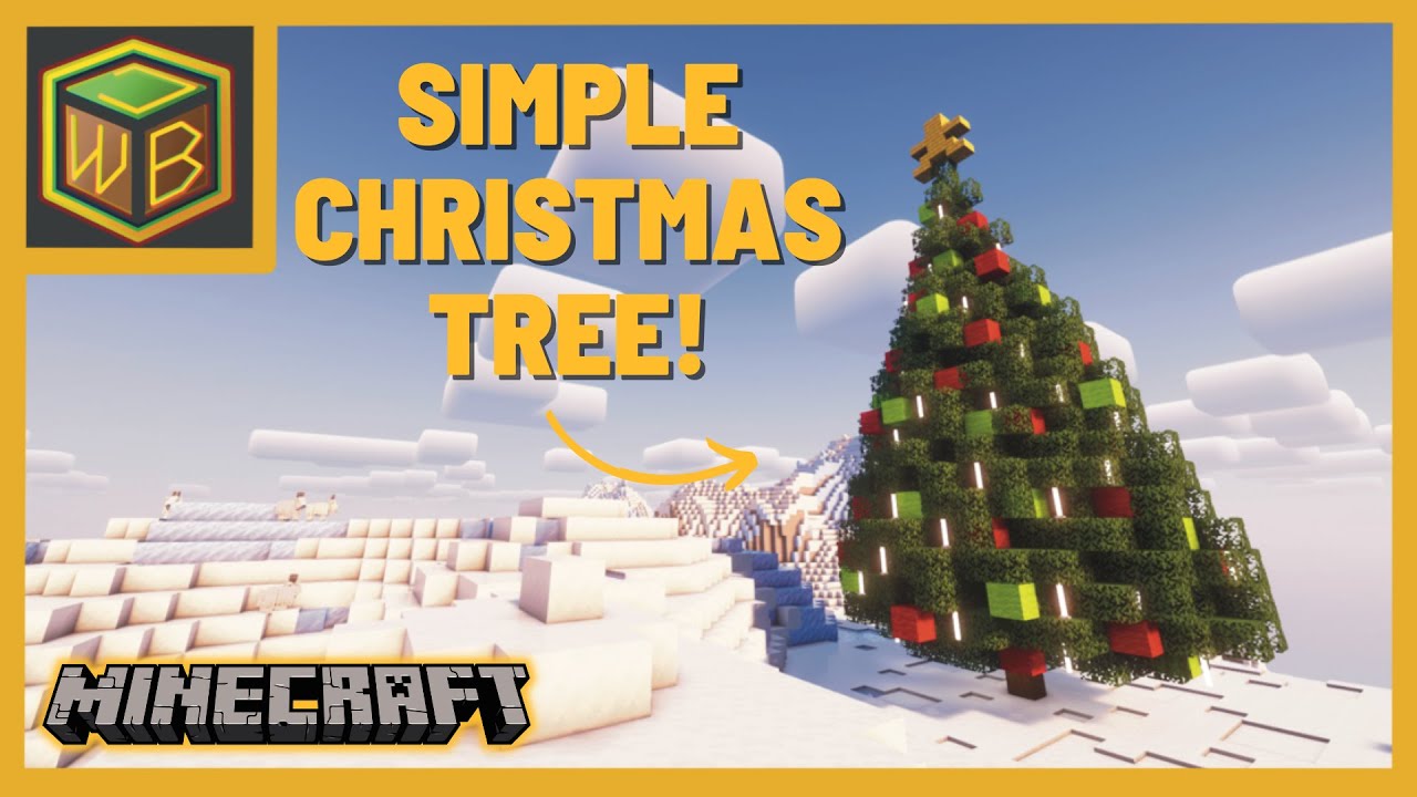 Easy Christmas Tree in Minecraft! [TUTORIAL] - YouTube
