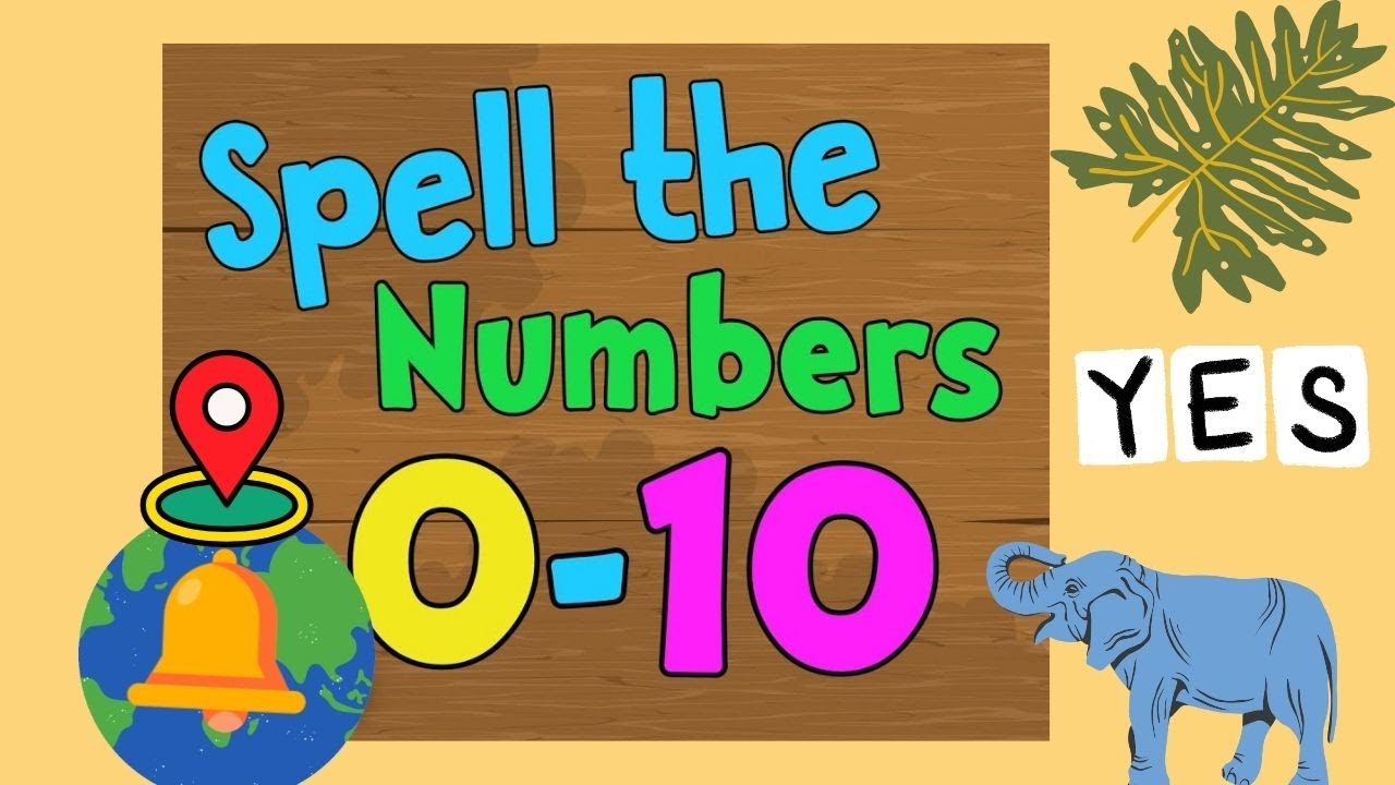 LEARN NUMBERS 1 to 10 with Spelling - 1 to 10 ,number spelling, number ...