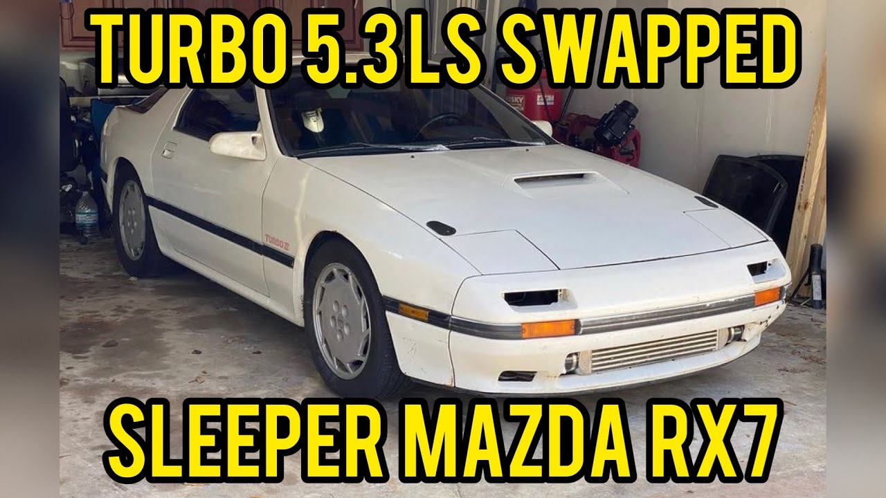 Turbo 5.3 LS swapped Mazda RX7 FC Sleeper - YouTube
