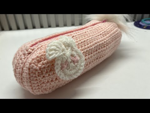 Birlikte tığ ile fermuarlı kalemlik örelim