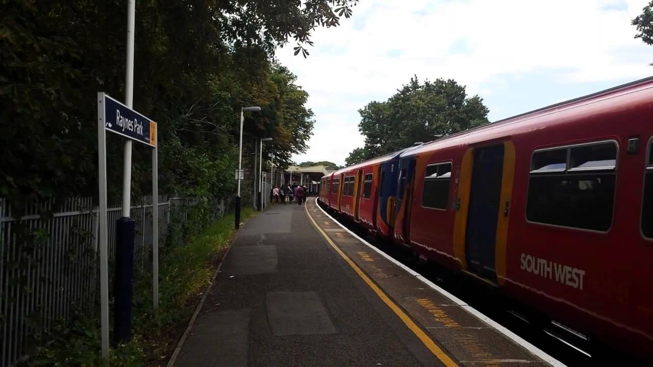 South West Trains: Class 455 701 departs Raynes Park - YouTube