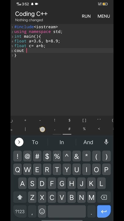 Adding two float values in c++ | #uppbeat | c++ program - YouTube