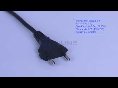 Brazil Inmetro plug 2 pin + C7 connector - YouTube