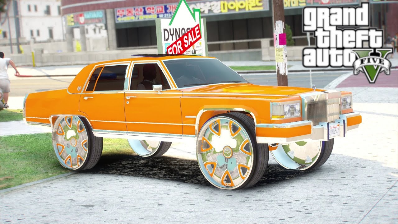 CANDY ORANGE CADILLAC ON FLOATERS! GTA 5 REAL STREET HUSTLER DAY10 ...