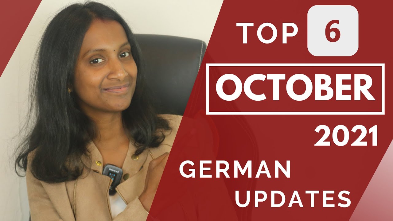TOP 6 GERMAN UPDATES from OCTOBER 2021 in ENGLISH - YouTube