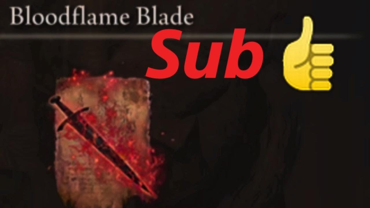 BloodFlame Blade Location... ELDEN RING - YouTube