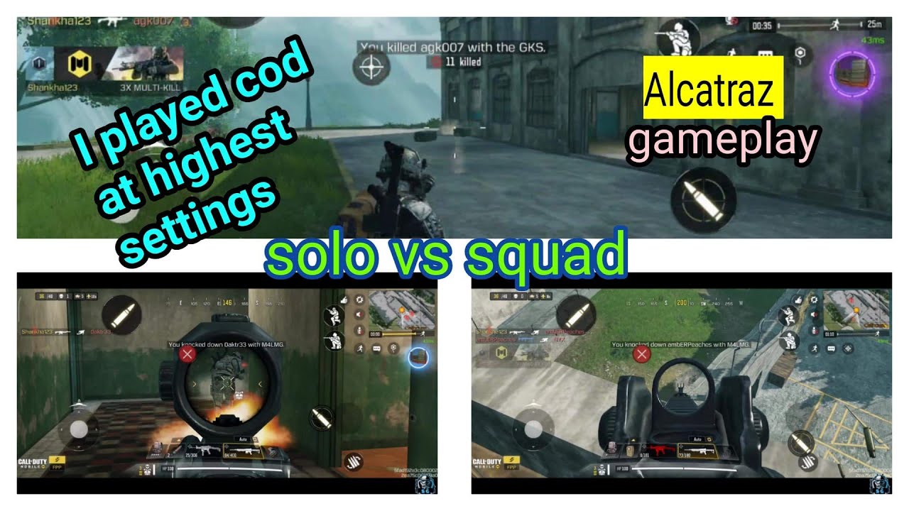 COD Mobile Gameplay(49)/ Solo vs Squad / MAP:-ALCATRAZ - YouTube