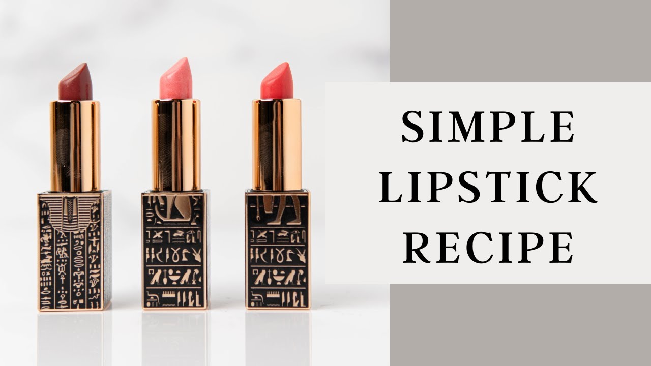 Simple Lipstick Recipe | 3 Shades - YouTube