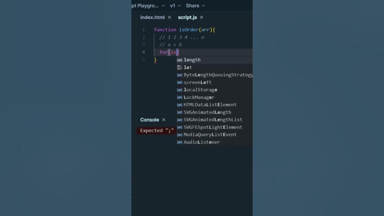 📈 ¿Está ordenado este array? Verifícalo con JavaScript en segundos 🧠 - YouTube