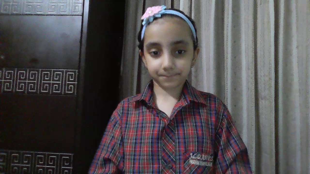 Krithya Sood IV A Story Narration - YouTube