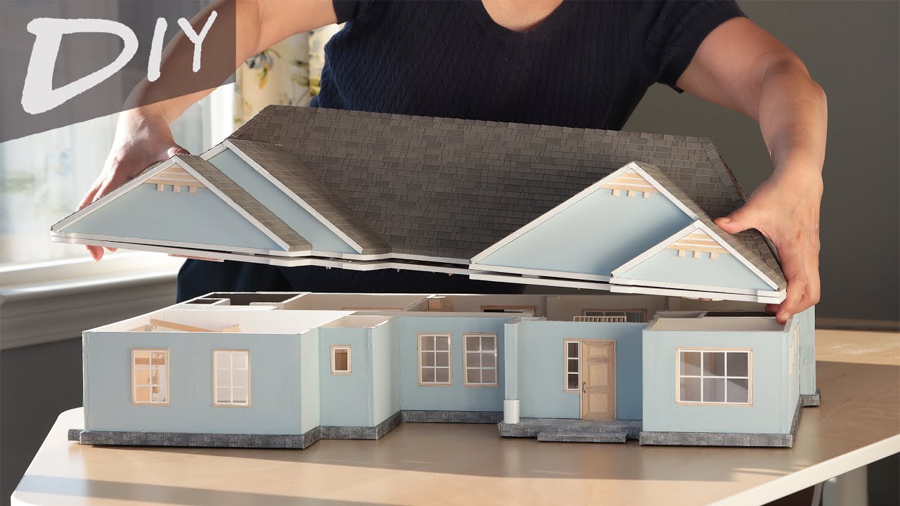 DIY Miniature House Model｜微縮房子模型 - YouTube